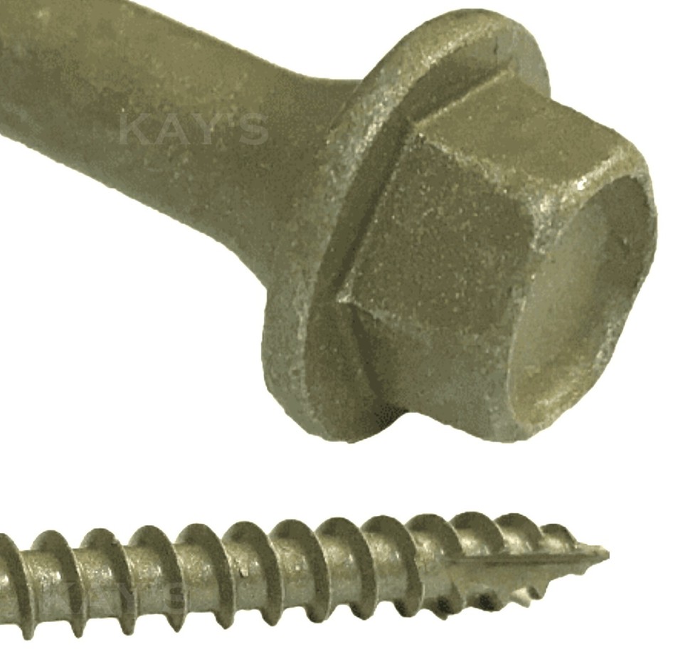 HEX HEAD LANDSCAPE SCREWS SLEEPER DECKING FIXING TIMBERFIX INDEX TYPE ...