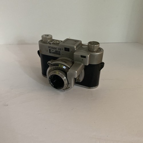 VTG Kodak 35 RF Camera Rangefinder 35mm Silver w/ Leather Case | eBay