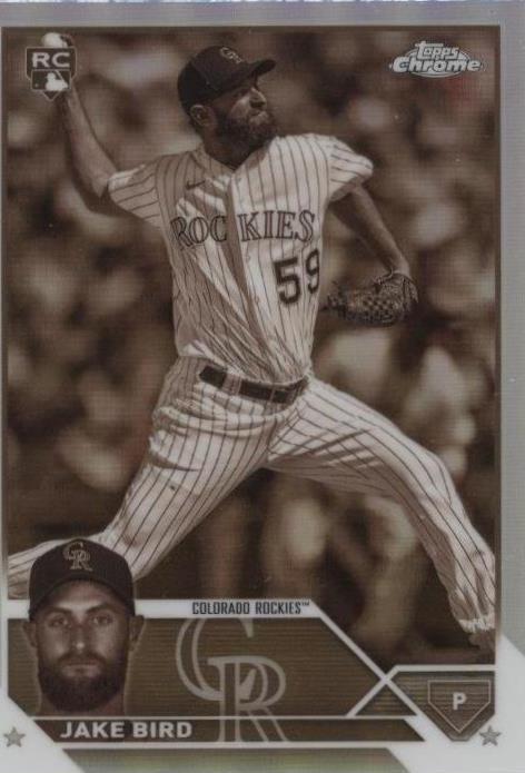 2023 Topps Chrome Update Series - Jake Bird #USC27 Sepia Refractor (RC ...