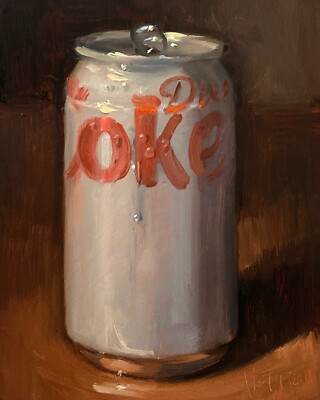 DIet Coke By NOAH VERRIER Still life oil painting, Signed art print | eBay