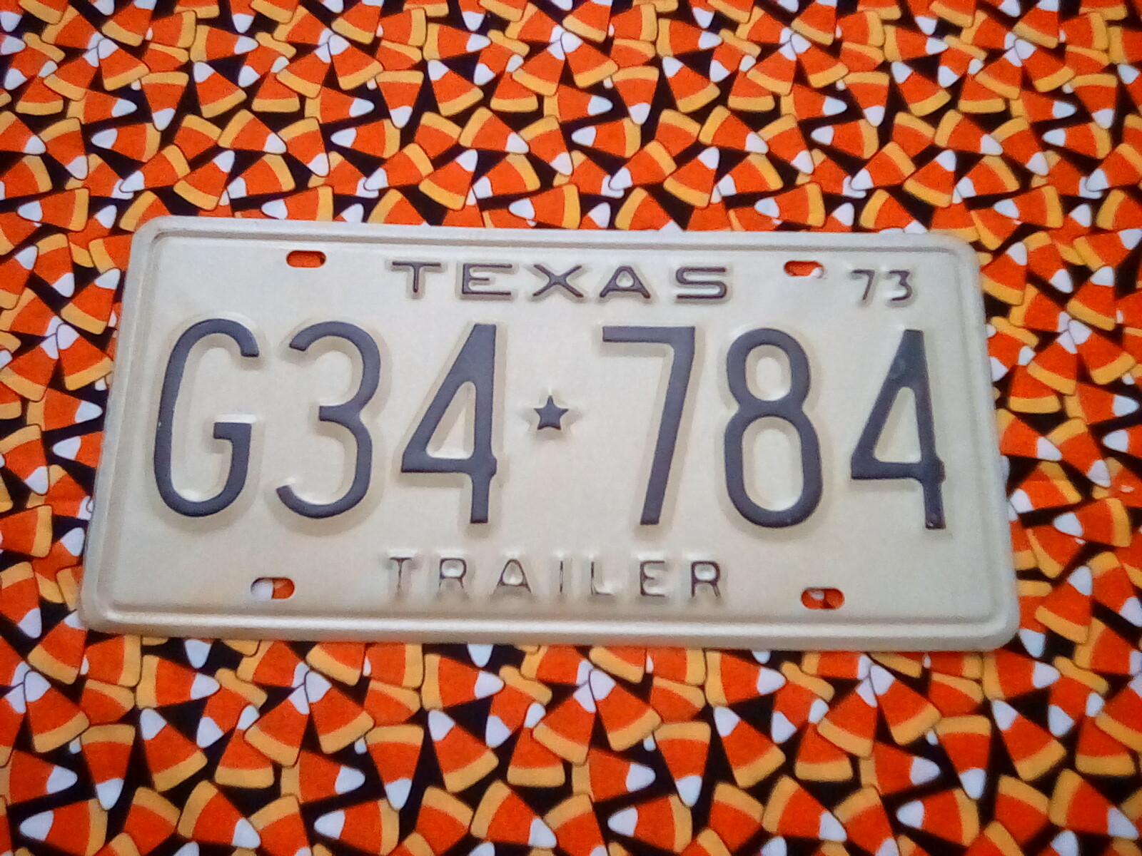 1973 TEXAS TRAILER LICENSE PLATE G34784 | eBay