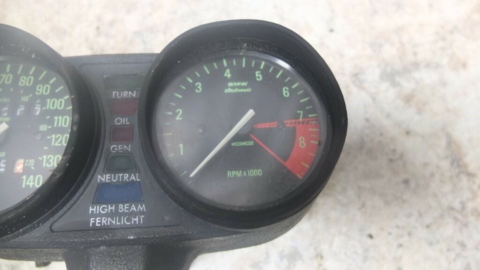 86 BMW R80RT R 80 R80 RT Airhead Dash Gauge Speedometer Speedo ...