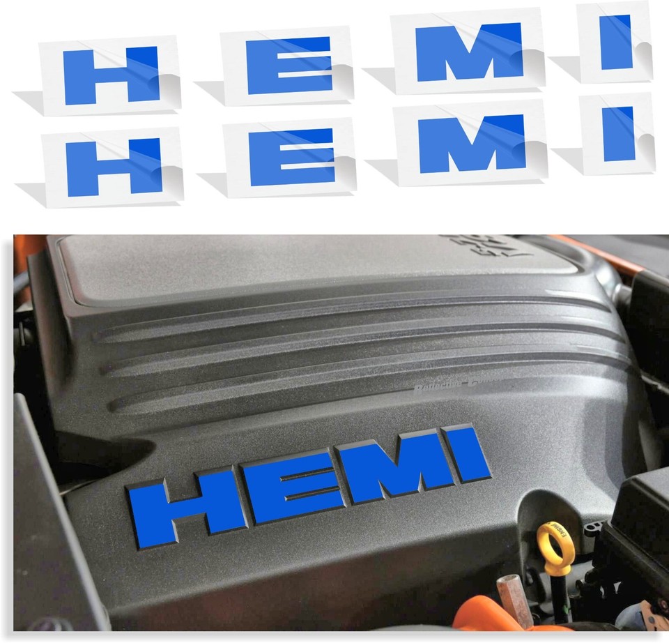 HEMI Engine Cover Decals (pair) for Charger and Challenger 5.7 Liter | eBay