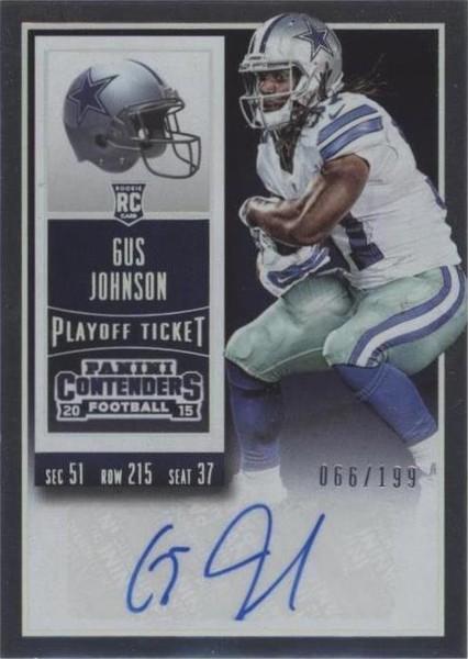 2015 Panini Contenders - Rookie Ticket Playoff Ticket #281 Gus Johnson ...