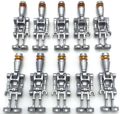 Lego 10 New Star Wars Assassin Droid Silver Figures People | eBay