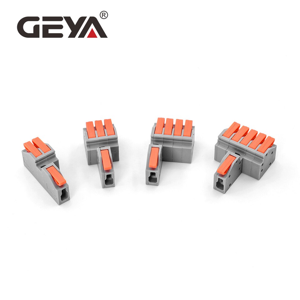 GEYA 10PCS Quick Electrical Connectors Wire Cable Terminal Block ...