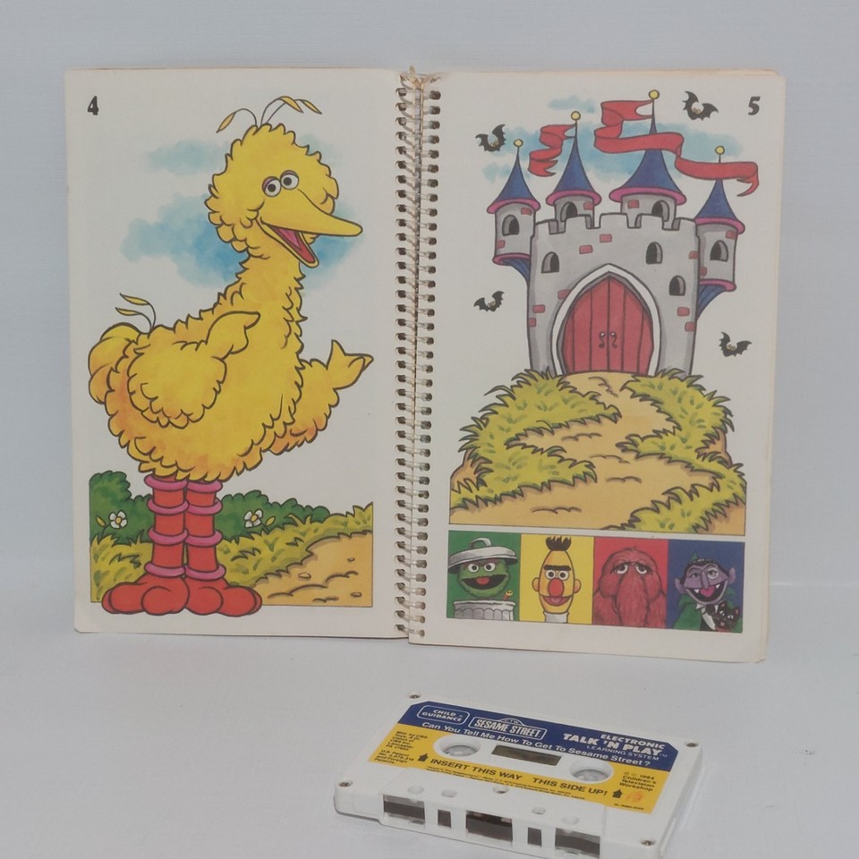 Vintage Playskool TALK 'N PLAY Book & Cassette. Sesame Street | eBay