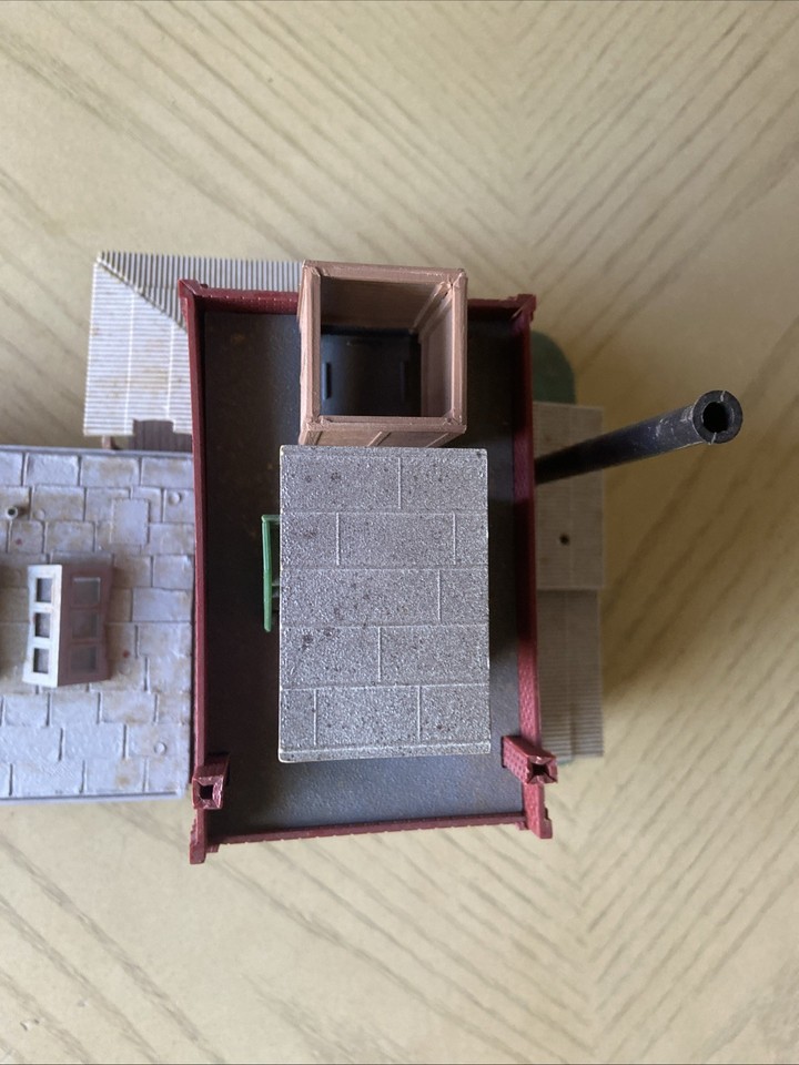 HO Scale Factory Building Crusom Casket Co. For Train Layout—Built | eBay