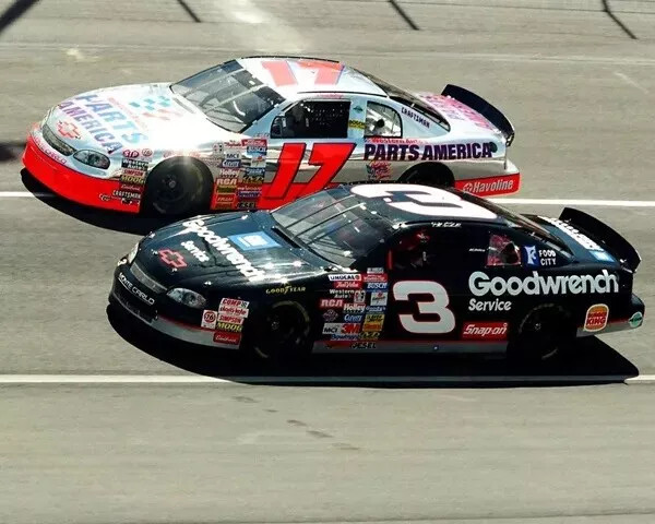 Dale Earnhardt Sr & Darrell Waltrip Racing On Track 8x10 PHOTO PRINT | eBay
