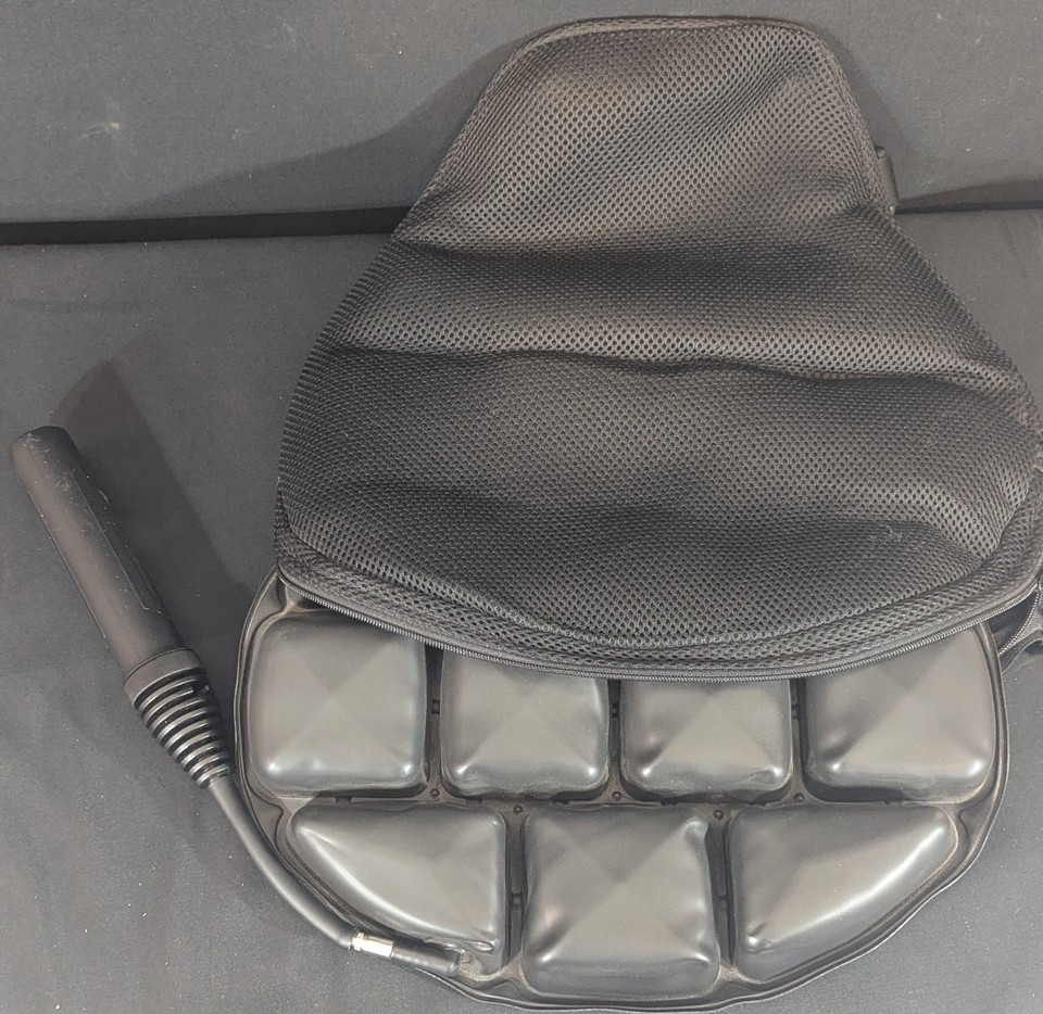 Motorcycle XL Large 3D Comfort Air Seat Cushion Soft Air Pad with Pump ...