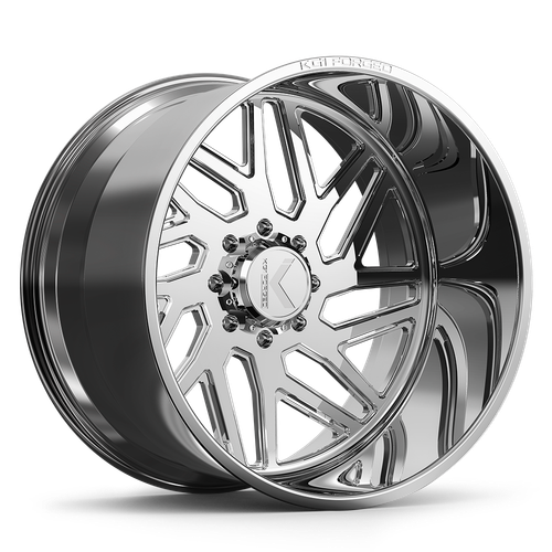 26x16 KG1 KF009 Yaz-N Polished DIRECTIONAL FORGED Wheels 5x150 (-101mm ...