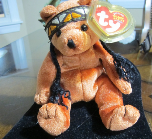 Ty Beanie Babies Indian Beaney Bear 'Little Feather' 2003 | eBay