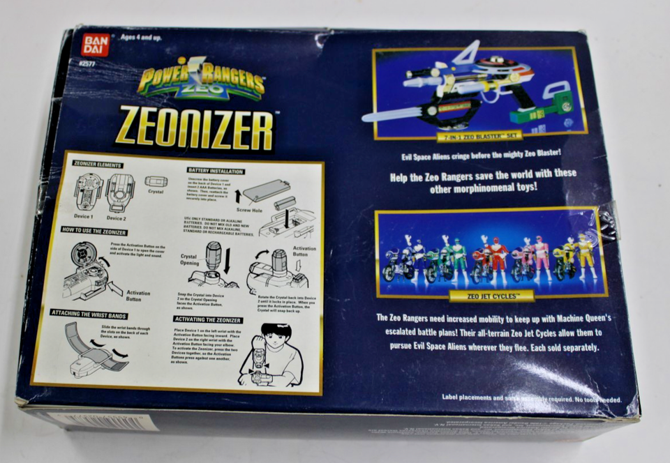 MINT 1996 Gold Ranger Morpher Power Rangers Zeo Vintage Bandai Saban | eBay