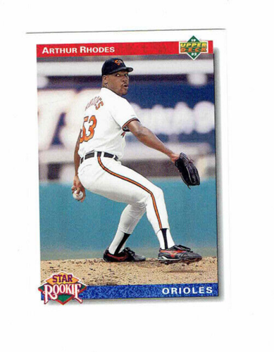 Arthur Rhodes Baltimore Orioles Star Rookie P #17 Upper Deck 1992 # ...