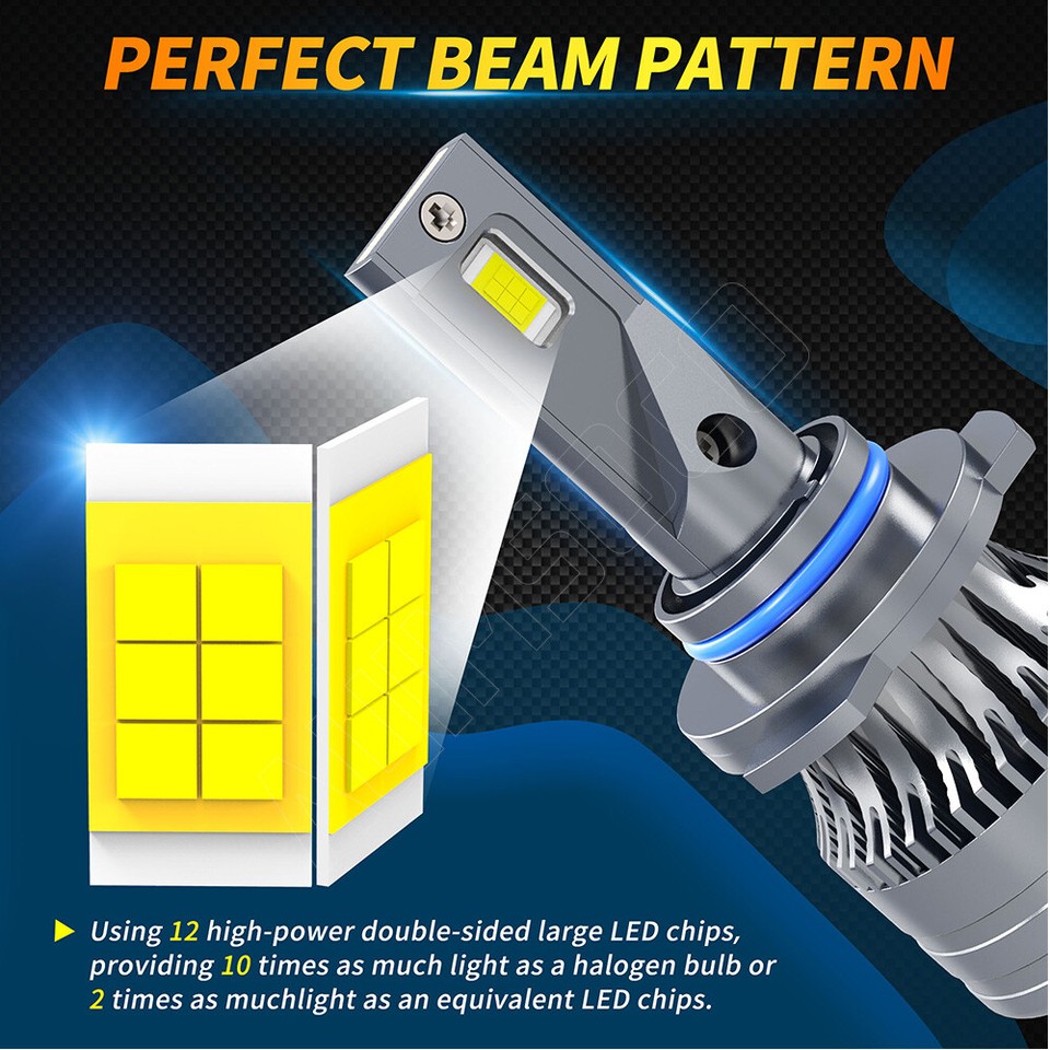 For Chevrolet Monte Carlo 2000-2005 LED Headlight High Low Beam + Fog ...