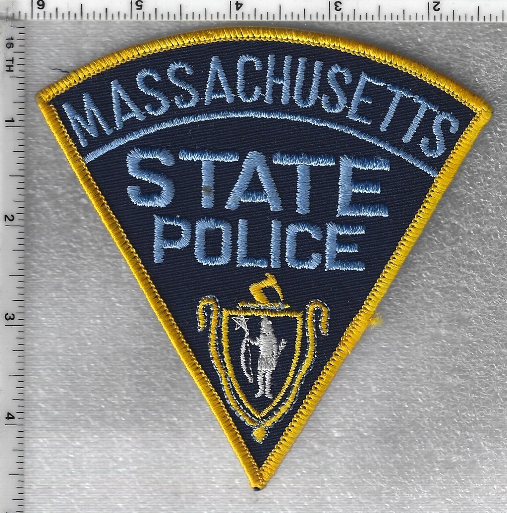 State Police (Massachusetts) Yellow Border Shoulder Patch | eBay
