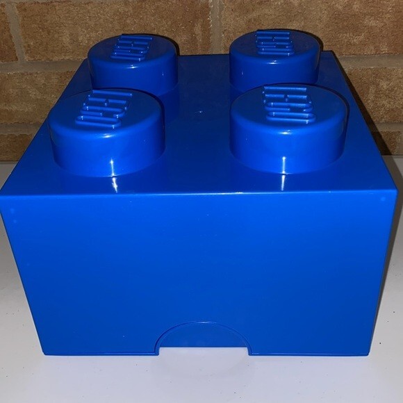 Lego Stacking Storage Brick Blue Block Display Plastic Building Toys ...