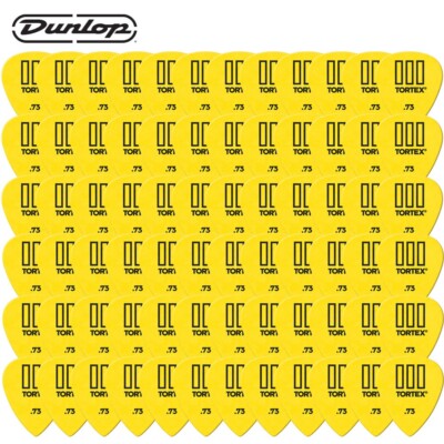 72-PACK Dunlop 462R.73 Tortex Jazz III .73 Yellow Guitar Picks | eBay