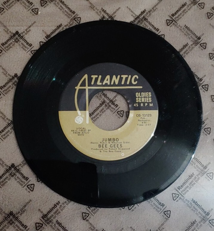 BEE GEES - RUN TO ME / JUMBO - RARE ATLANTIC 45 ALBUM-Good Condition | eBay