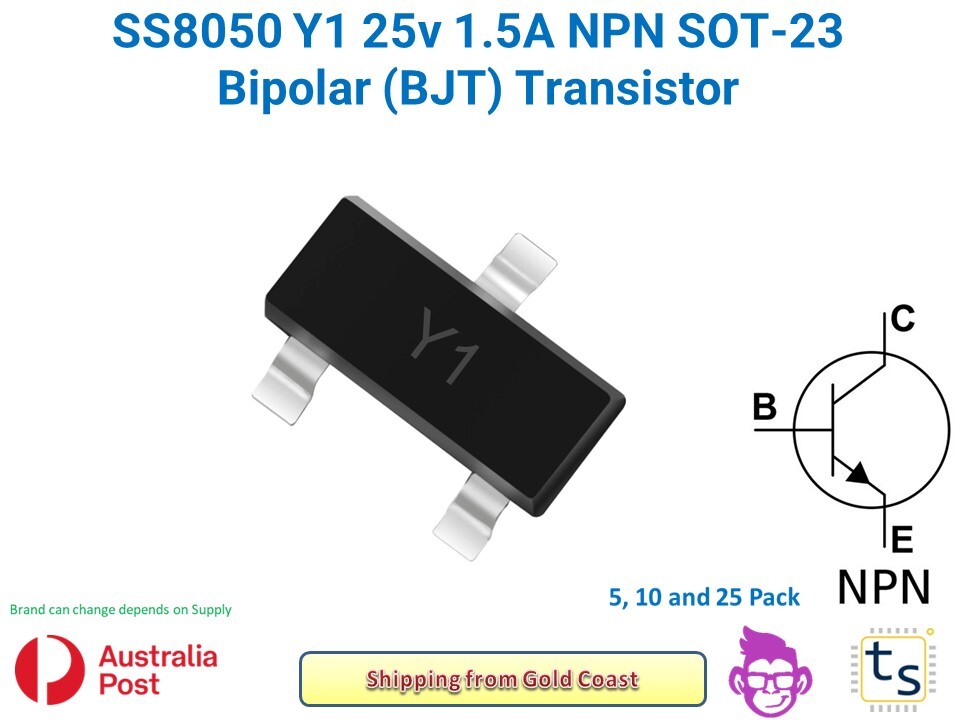 5pc ~25pc SS8050 Y1 25v 1.5A NPN SOT-23 Transistors | eBay