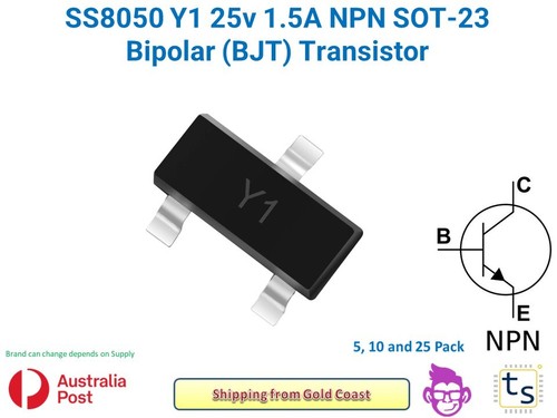 5pc ~25pc SS8050 Y1 25v 1.5A NPN SOT-23 Transistors | eBay