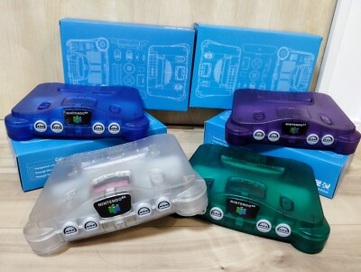 Clear Nintendo 64 CUSTOM COLOR Shell Console with Boxed N64 console | eBay