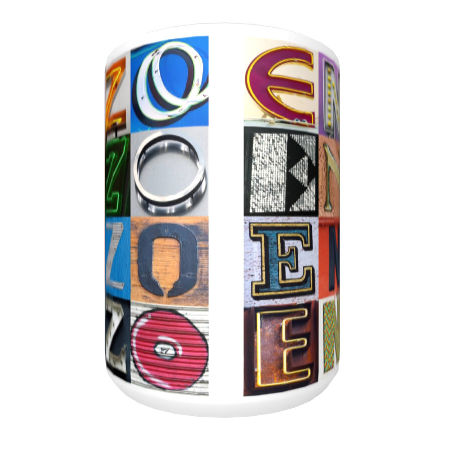 ENZO Coffee Mug / Cup featuring the name in photos of sign letters | eBay