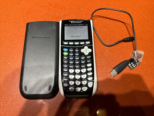 TEXAS INSTRUMENTS TI-84 PLUS C SILVER EDITION COLOR-DISPLAY GRAPHING ...