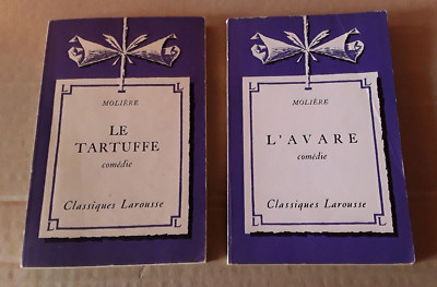 MOLIERE L'AVARE + LE TARTUFFE Classiques Larousse 1962 | eBay