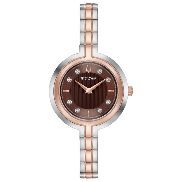 Bulova Rhapsody Women's Brown Watch - 98P194 for sale online | eBay