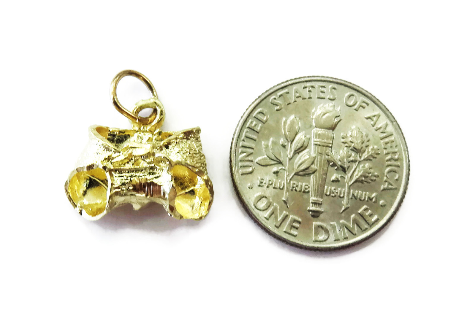 14K Yellow Gold Baby Diaper Charm Necklace Pendant ~ 1.5g | eBay