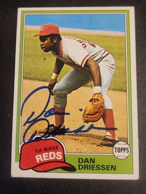 Dan Driessen Autograph Signed 1981 Topps Cincinnati Reds | eBay