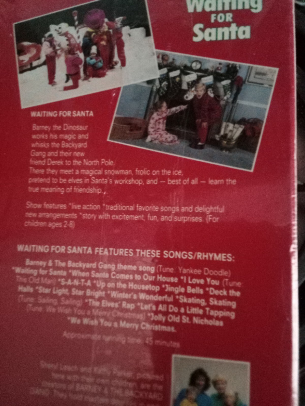 Barney~Waiting For Santa🎁(VHS-1990) SEALED~Original Rare~Red Print~Very ...