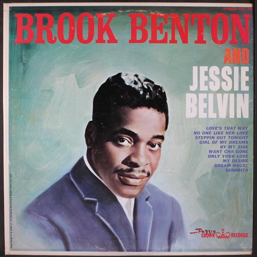 BROOK BENTON / JESSE BELVIN: brook benton and jesse belvin CROWN 12" LP ...