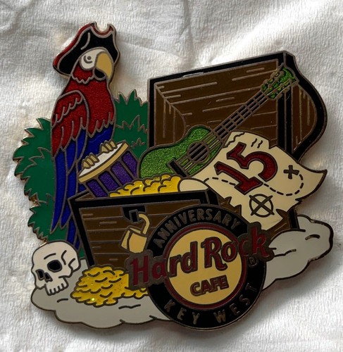 2011 Key West FL Hard Rock Cafe 15th Anniversary Pin Pirate Parrot | eBay