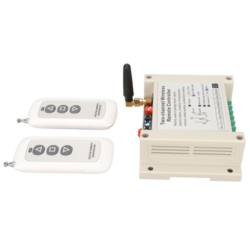2 Channel Wireless Remote Control Kit High Accuracy Relay Remote ...