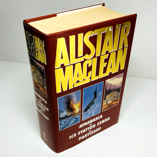 Alistair MacLean Hardcover book 3 in 1 Athabasca, Ice Station Zebra ...