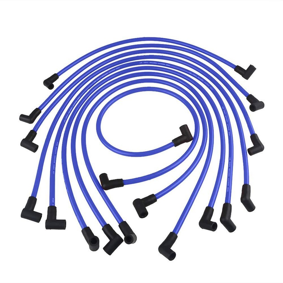 9PCS Racing Spark Plug Wires 10.5mm For Chevy 350 SBC BBC V8 Ignition ...