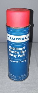 ACME QUALITY PAINTS COLUMBUS FLUORESCENT WINDOW SIGN SPRAY PAINT CAN ...