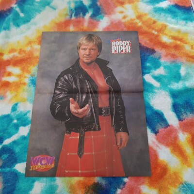 WCW magazine Rowdy Rowdy Piper pin up poster World Championship ...