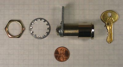 CORBIN #15890 CAM LOCK, 1-5/16" LENGTH, POLISHED NICKEL, KEYED ...