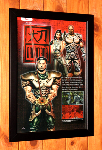 2000 Daikatana Nintendo 64 Game Boy Vintage Small Promo Poster / Ad ...
