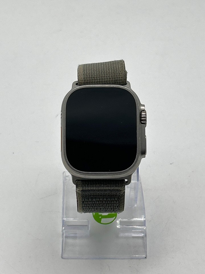 GPS Only Apple Watch Ultra 2 49MM Natural Titanium Green/Gray Trail ...