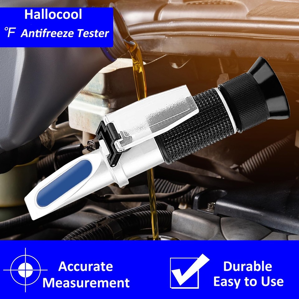 Antifreeze Refractometer in Fahrenheit 4 in 1 Antifreeze Tester Coolant ...