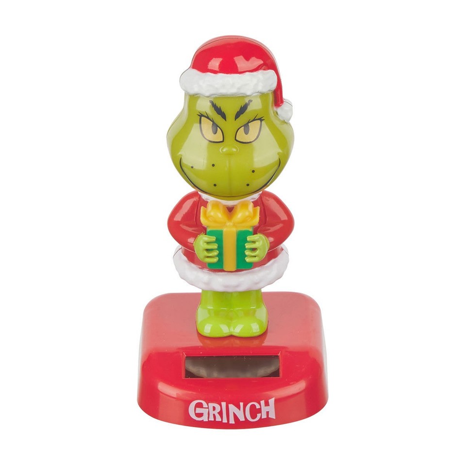Christmas Solar BOBBLE HEAD Rudolph The Red Nosed Reindeer The Grinch ...