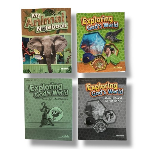 Abeka Exploring God’s World Animal Notebook Text & Test Key 3rd Grade ...