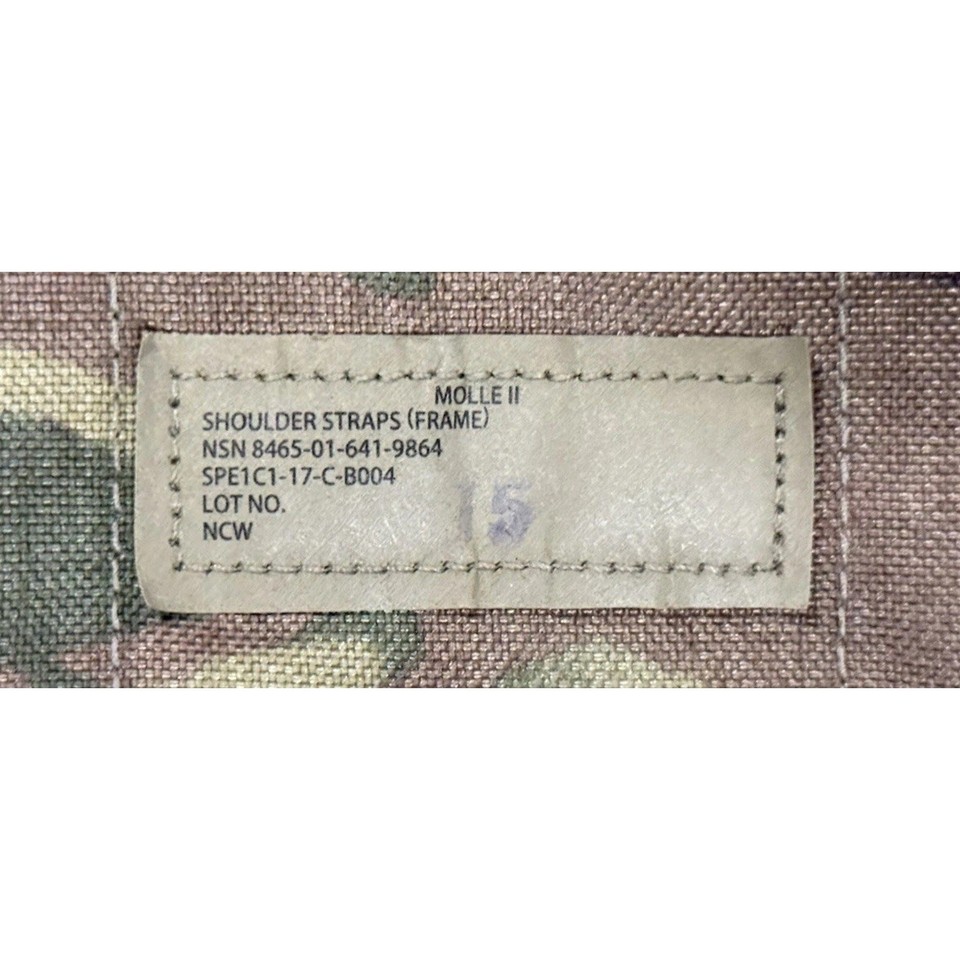 MOLLE II Large Rucksack Shoulder Straps(FRAME) OCP/Multicam USGI | eBay