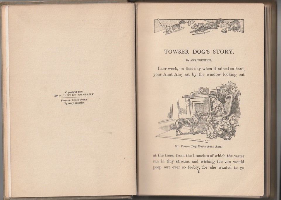 Towser Dog's Story By: Amy Prentice, 1906 Children's book | eBay