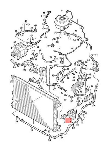 NEW AUDI A6 AVANT COOLANT HOSE WITH QUICK RELEASE COUPLING 4K0122101AT ...