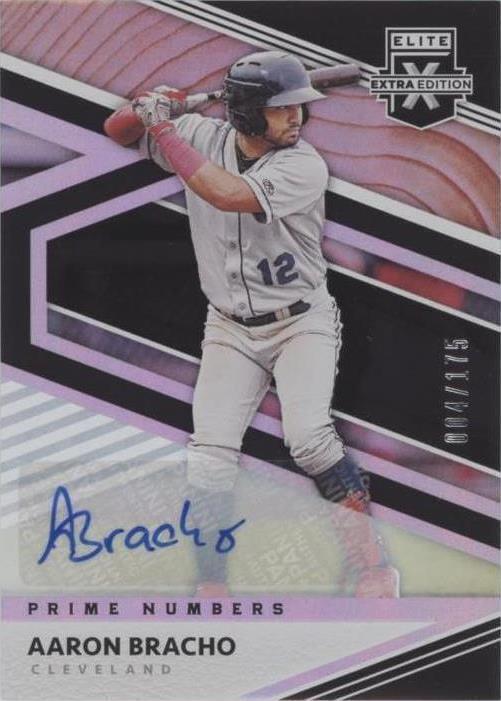 2020 Panini Elite Extra Edition - Aaron Bracho #123 Prime Numbers a ...